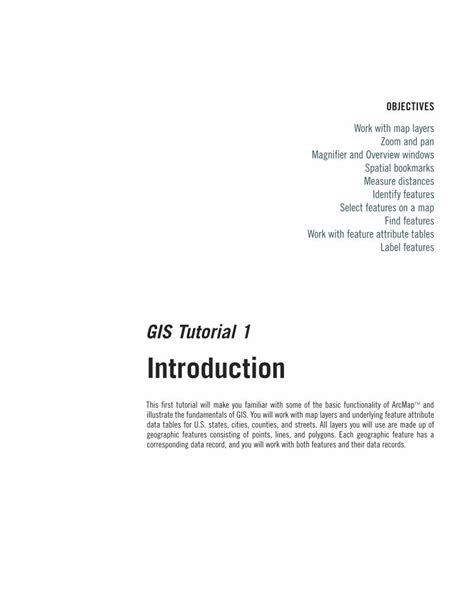 Pdf Gis Tutorial 1 Introduction Wikispaces · Tutorial 1