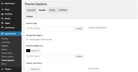 options framework plugin wp theming