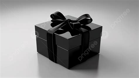 매끄러운 검은색 선물 상자의 3d 렌더링 선물 전단지 선물 3d 생일 상자 배경 일러스트 및 사진 무료 다운로드 Pngtree