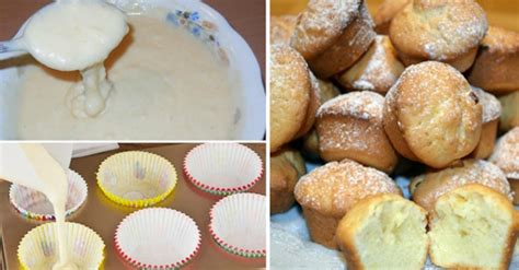 Пухкі та ніжні кекси на сметані Покроковий рецепт домашнього приготування Смачні рецепти
