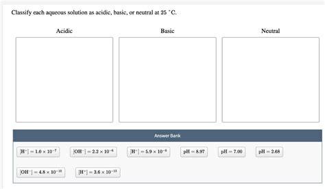 Solved Calculate Either H Or OH For Each Of The Chegg Com