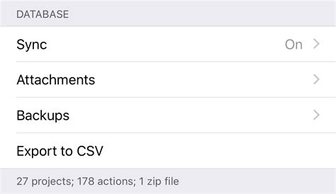 Database Settings In Omnifocus 3 For Ios