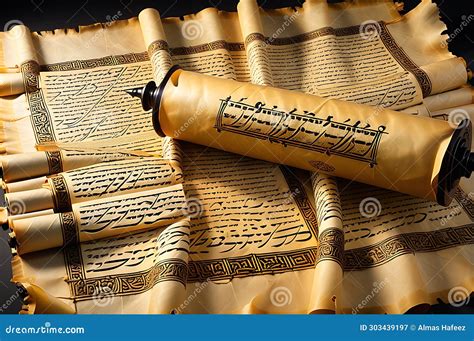 Ancient Biblical Hebrew Scroll Ink Seeped Text Penned Meticulously On