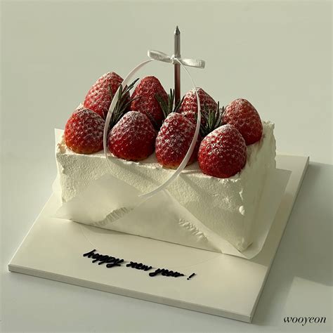 전주케이크 우연케이크 전주딸기케이크 전주당일케이크 💛 Double Berry Block Cake 🍓 3 4인이 즐기기 좋은 더블”베리블럭 사이즈가 출시되었습니다