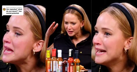 Jennifer Lawrence Saying What Do You Mean” From ‘hot Ones Is Now A Tiktok Meme