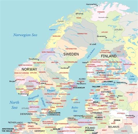 Scandinavia Map Collection Gis Geography