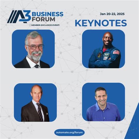 A3 Association For Advancing Automation On Linkedin A3businessforum Automation Robotics