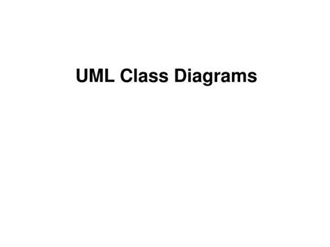 PPT UML Class Diagrams PowerPoint Presentation Free Download ID