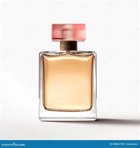 Womens Perfume Bottle Isolated On White Background Elegant Fragrance