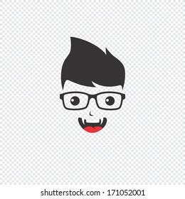 Funny Nerd Guy Geek Character Stock Vector Royalty Free Shutterstock