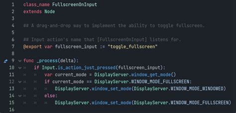 fullscreen on input godot asset library
