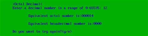 Hex Conversion Of Decimal To Octal And Hexa Output At The Same Time Assembly Stack Overflow
