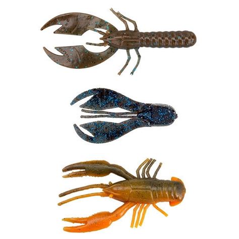 Yum Crawdad Box Fishing Lure Assortment Soft Baits With Shad Enzymes