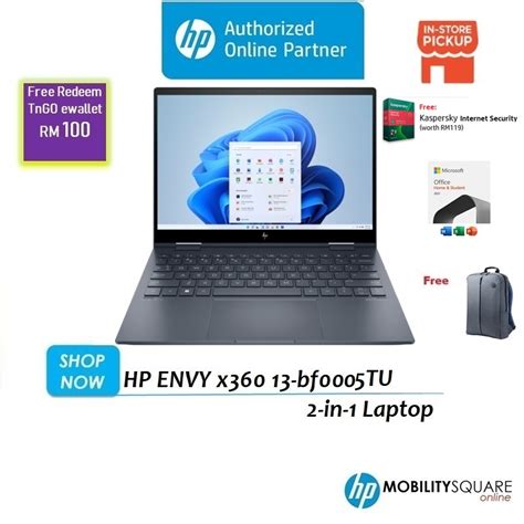 Hp Envy X In Laptop Bf Tu Redeem Rm T Go Shopee Malaysia