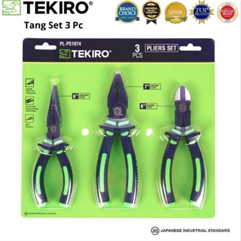 Jual Tekiro Tang Set 3 Pcs Pl Ps1974 Tang Kombinasi 7 Tang Lancip 6