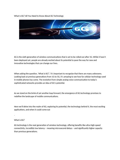 6g Assignment Pdf Internet Of Things Augmented Reality