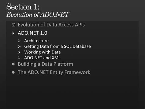 ppt ado entity framework powerpoint presentation free download