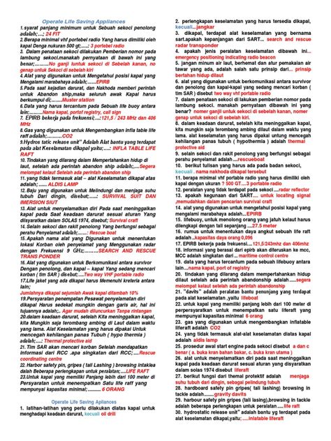 New Operate Life Saving Appliances Pdf