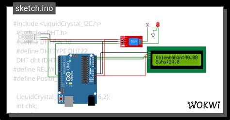 Kelembaban Suhu Wokwi Esp32 Stm32 Arduino Simulator