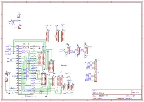 STM32 Shild EasyEDA Open Source Hardware Lab