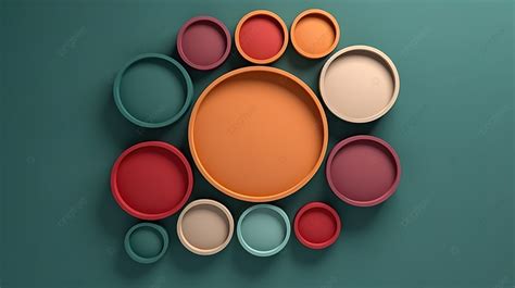 그림자가 있는 3d 그림 액자 모형의 다채로운 원 둥근 배너 원 배너 배너 사인 배경 일러스트 및 사진 무료 다운로드 Pngtree