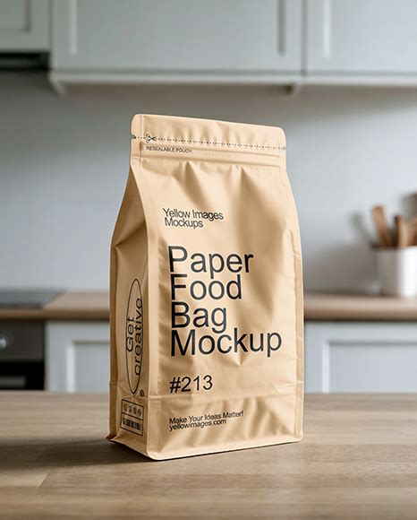 Food Bag Mockup Free Download Images High Quality Png  142013