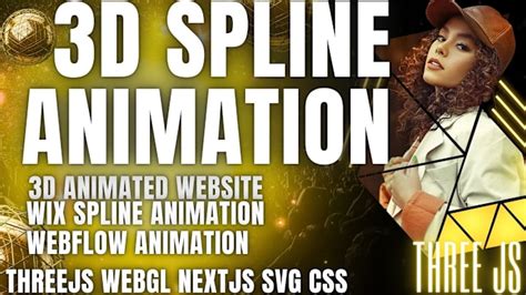 3d Spline Animation 3d Animated Website Interactive Webflow Animation