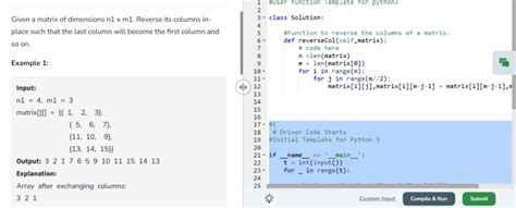 matrixmanipulation codingjourney pythonprogramming problemsolving