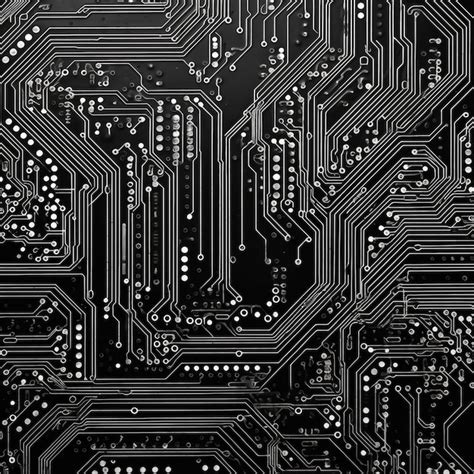Premium Photo A Monochrome Circuit Board Texture