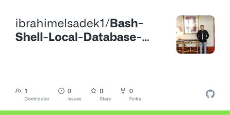 Github Ibrahimelsadek1bash Shell Local Database System