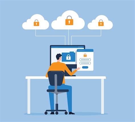Premium Vector Business Cloud Computing Storage Security