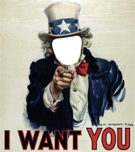 Montage photo I WANT YOU - Pixiz