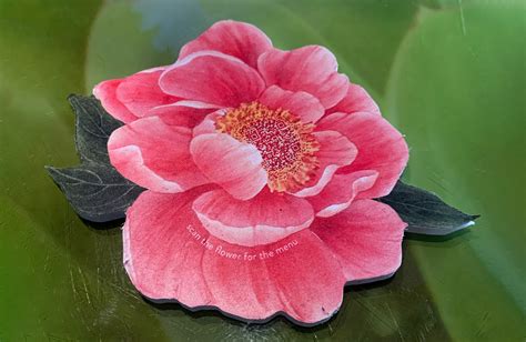 QR code flower menu YŌHK