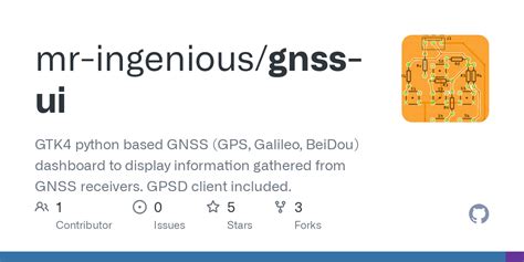 Github Mr Ingenious Gnss Ui Gtk4 Python Based Gnss Gps Galileo Beidou Dashboard To
