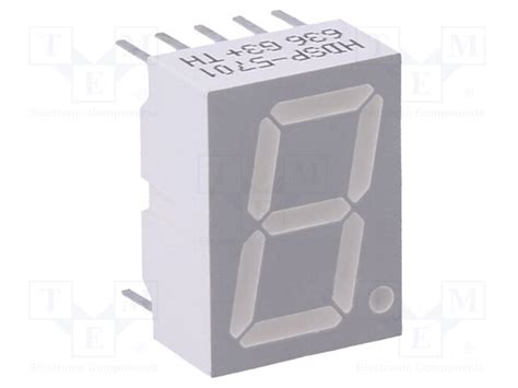 hdsp 5701 broadcom avago display led 7 segment 14 22mm 0 56
