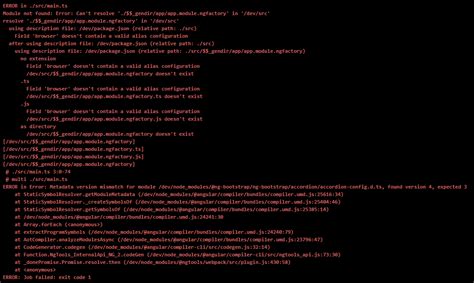 Npm Install Fails Due To Problem With Accordion S Metadata Issue Ng Bootstrap Ng