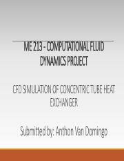 PPT Of CFD Simulation Of Concentric Tube Heat Exchanger Pdf ME COMPUTATIONAL FLUID