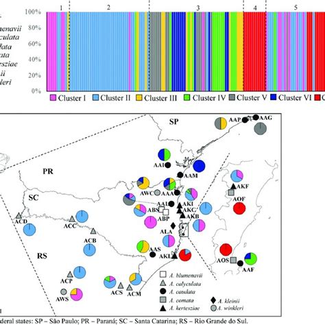 Population Genetic Structure Based On Phyc A Bayesian Admixture