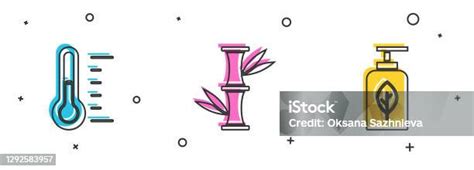 세트 사우나 온도계 대나무와 에센셜 오일 병 아이콘 벡터 0명에 대한 스톡 벡터 아트 및 기타 이미지 0명 건강 진단 건강관리와 의술 Istock