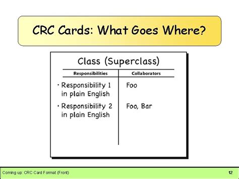 Objectoriented Analysis Using Crc Cards And Scenarios To