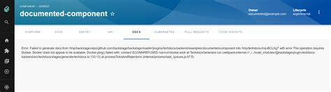 Better Error Handling When TechDocs Can T Find Docker Issue 3645