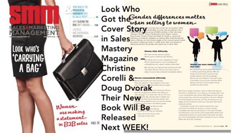 Doug Dvorak And Christine Corelli Land Cover Story On Sales And Marketing