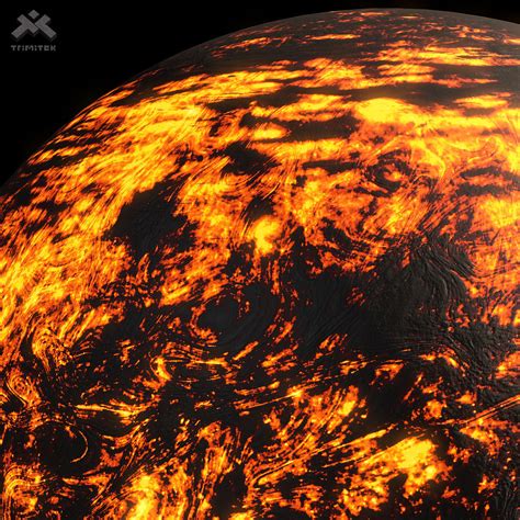 3d Model Lava Planet 02 8k Pbr Vr Ar Low Poly Animated Cgtrader