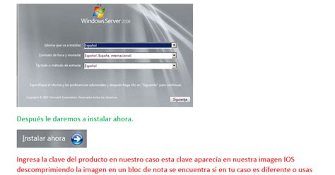 Instalación Windows Server 2008