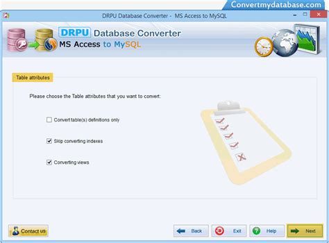 Ms Access To Mysql Database Converter Software Screenshots Database