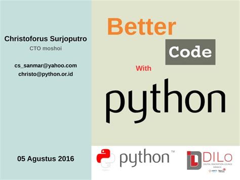 Better Code With Python Odp
