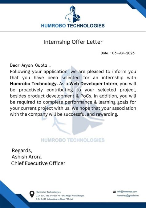 Aryan Gupta On Linkedin Webdeveloper Internship Humrobotechnology Eagertocommence Intern