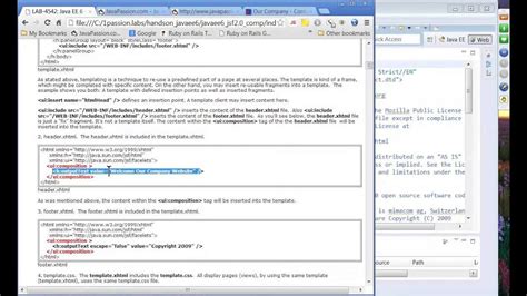 Jsf 20 Composite Components Topic 6 Java Ee 6 Programming From