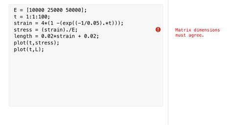 Solved I Need Simple MatLab Help What Is Wrong With My Chegg Com