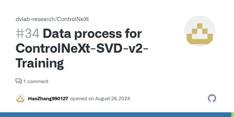 Data Process For Controlnext Svd V2 Training · Issue 34 · Dvlab Researchcontrolnext · Github